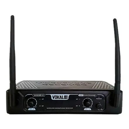 MICROFONE VOKAL DVS100DM S/FIO DUPLO DE MAO - MICROFONE VOKAL DVS100DM ...
