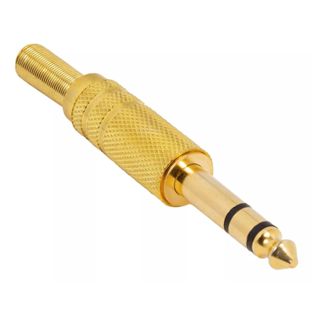 PLUG P10 STEREO CORPO METAL GOLD C/MOLA MXT/STORM - PLUG P10 STEREO ...