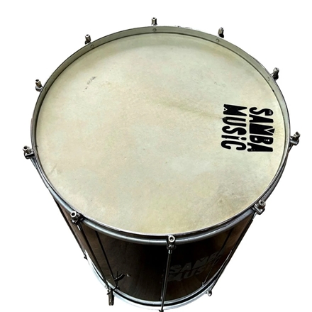SURDO PHX MADEIRA SAMBA MUSIC 60X18 PVC PRETO WOOD GRAIN S/TRIPE ...