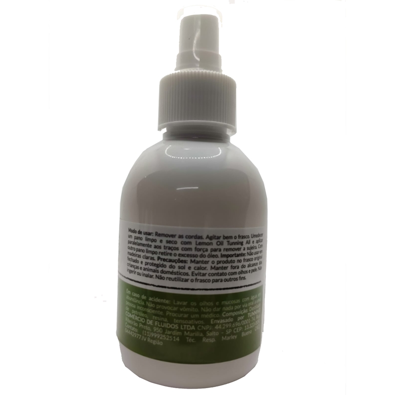 LIMPADOR DE ESCALA LEMON OIL TUNNING 118ml P/ INSTRUMENTO - LIMPADOR DE ...