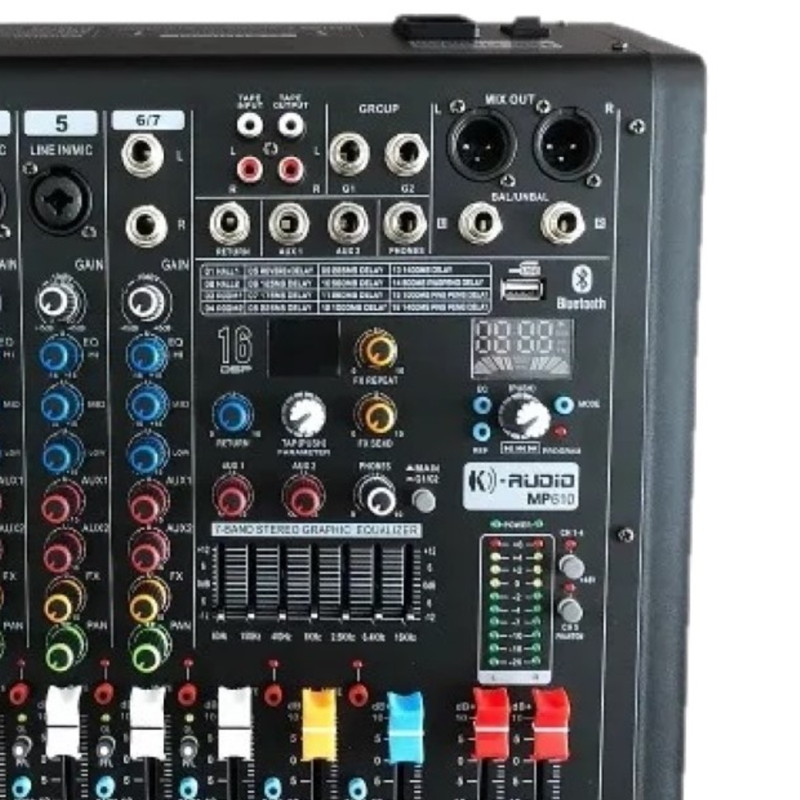 MESA K-AUDIO MP610 6 CANAIS - MESA K-AUDIO MP610 6 CANAIS - K-AUDIO