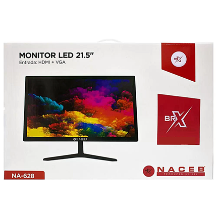 MONITOR LED BRX 21,5 pol. HDMI+VGA - MONITOR LED BRX 21,5 pol. HDMI+VGA - BRX