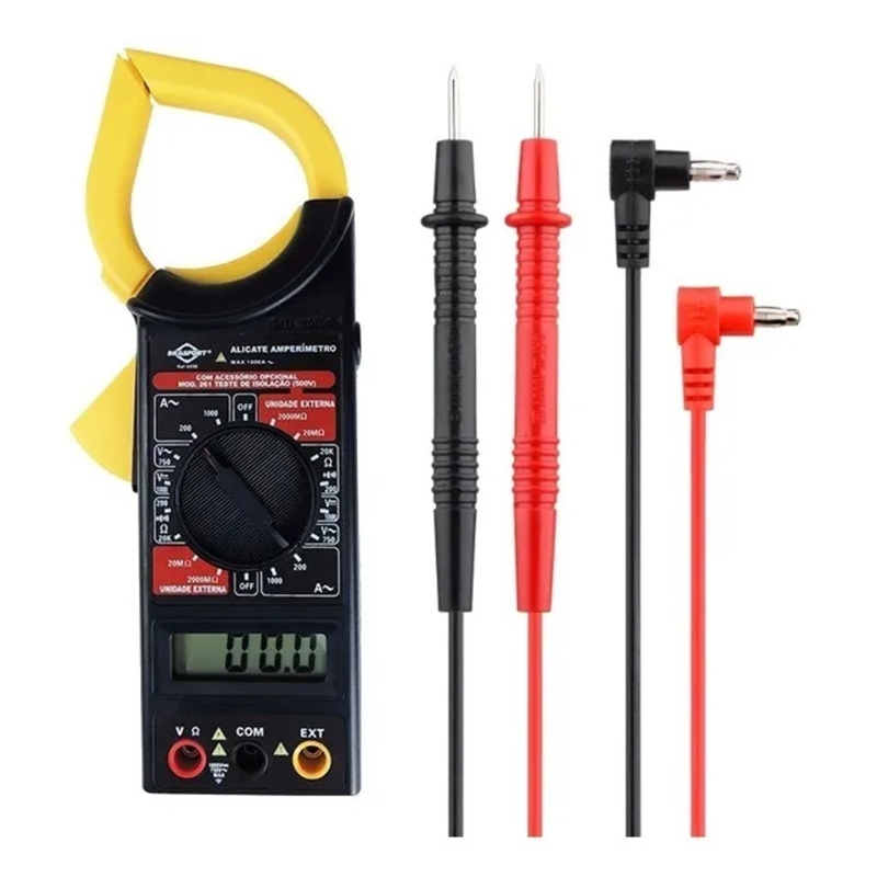 ALICATE AMPERIMETRO DIGITAL BRASFORT 8559 C/ ESTOJO - ALICATE ...