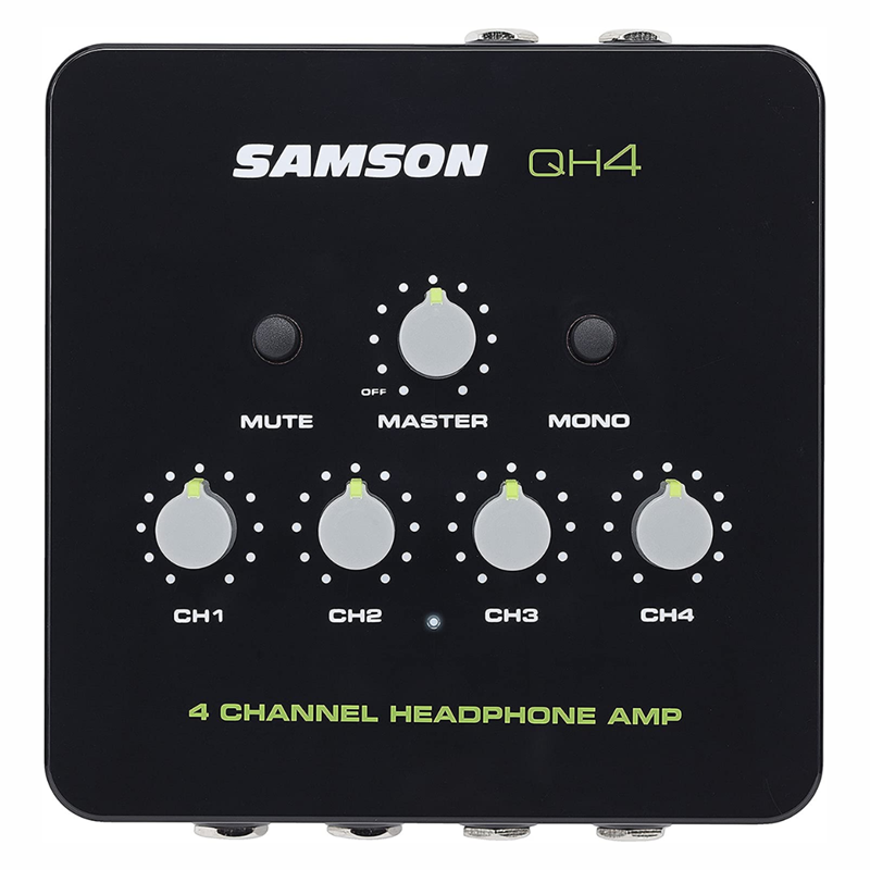 AMPLIFICADOR SAMSON P/ FONE DE OUVIDO 4 CANAIS QH4 - AMPLIFICADOR SAMSON P/ FONE DE OUVIDO 4 ...