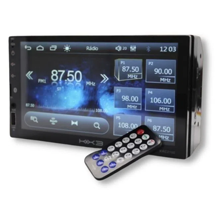 RADIO AUTOMOTIVO MP5 KX3 KRC2100 TOUCH C/CONTROLE REMOTO - RADIO AUTOMOTIVO MP5 KX3 KRC2100 ...