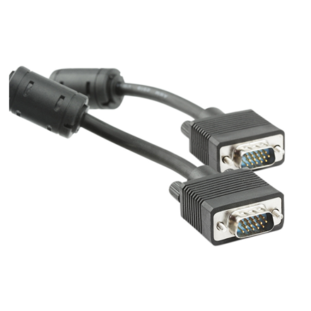 CABO VGA MACHO + VGA MACHO C/ FILTRO PRETO 15M LINHA 5+ - CABO VGA ...