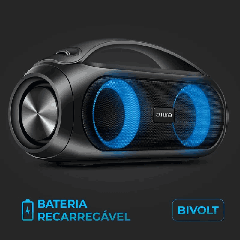 CAIXA DE SOM AIWA BOOMBOX AWS-BBS-02 BIVOLT - CAIXA DE SOM AIWA BOOMBOX ...