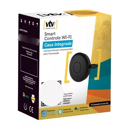 CONTROLE SMART VTV WI-FI REMOTE CONTROLER POWER MINI USB 5V-1A INFRARED ...