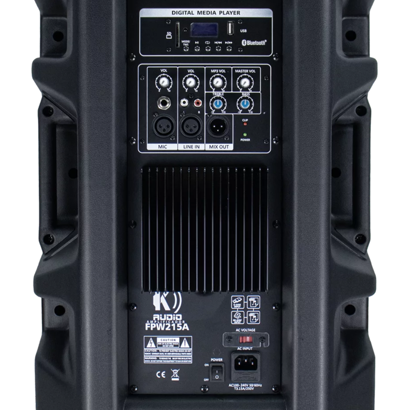 CAIXA K AUDIO GELAD ATIVA PLAST FPW215A - CAIXA K AUDIO GELAD ATIVA PLAST FPW215A - K-AUDIO