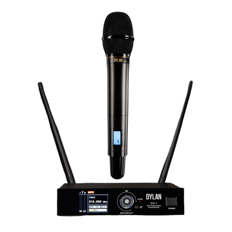 MICROFONE DYLAN GX-1 SEM FIO UHF COM 1 BASTAO - MICROFONE DYLAN GX-1 ...