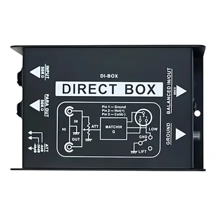 DIRECT BOX CUSTOM SOUND PASSIVO MONO CSDI 01 - DIRECT BOX CUSTOM SOUND ...